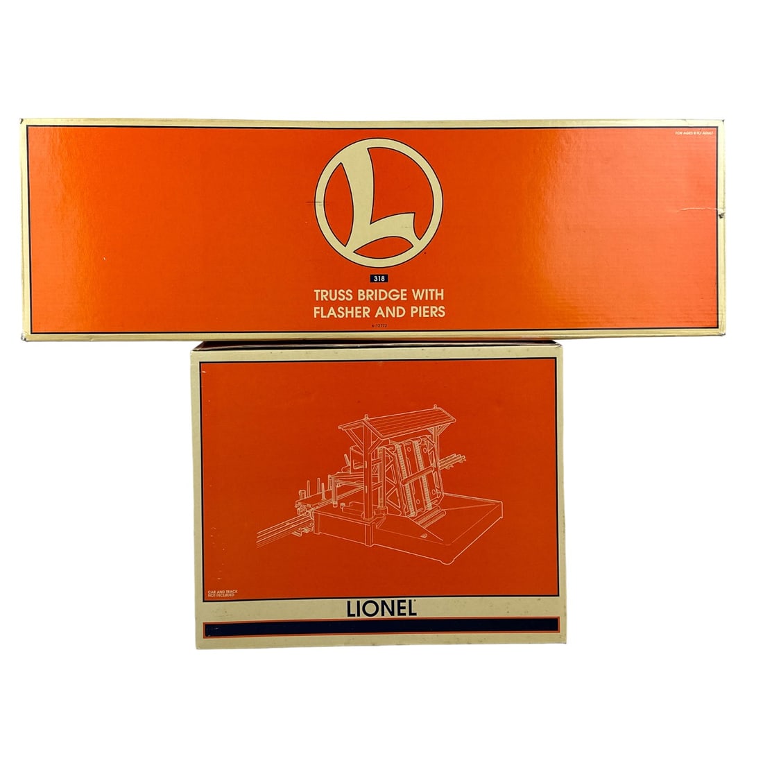 Lionel Truss Bridge W/ Flasher Piers & Log Loader Auction