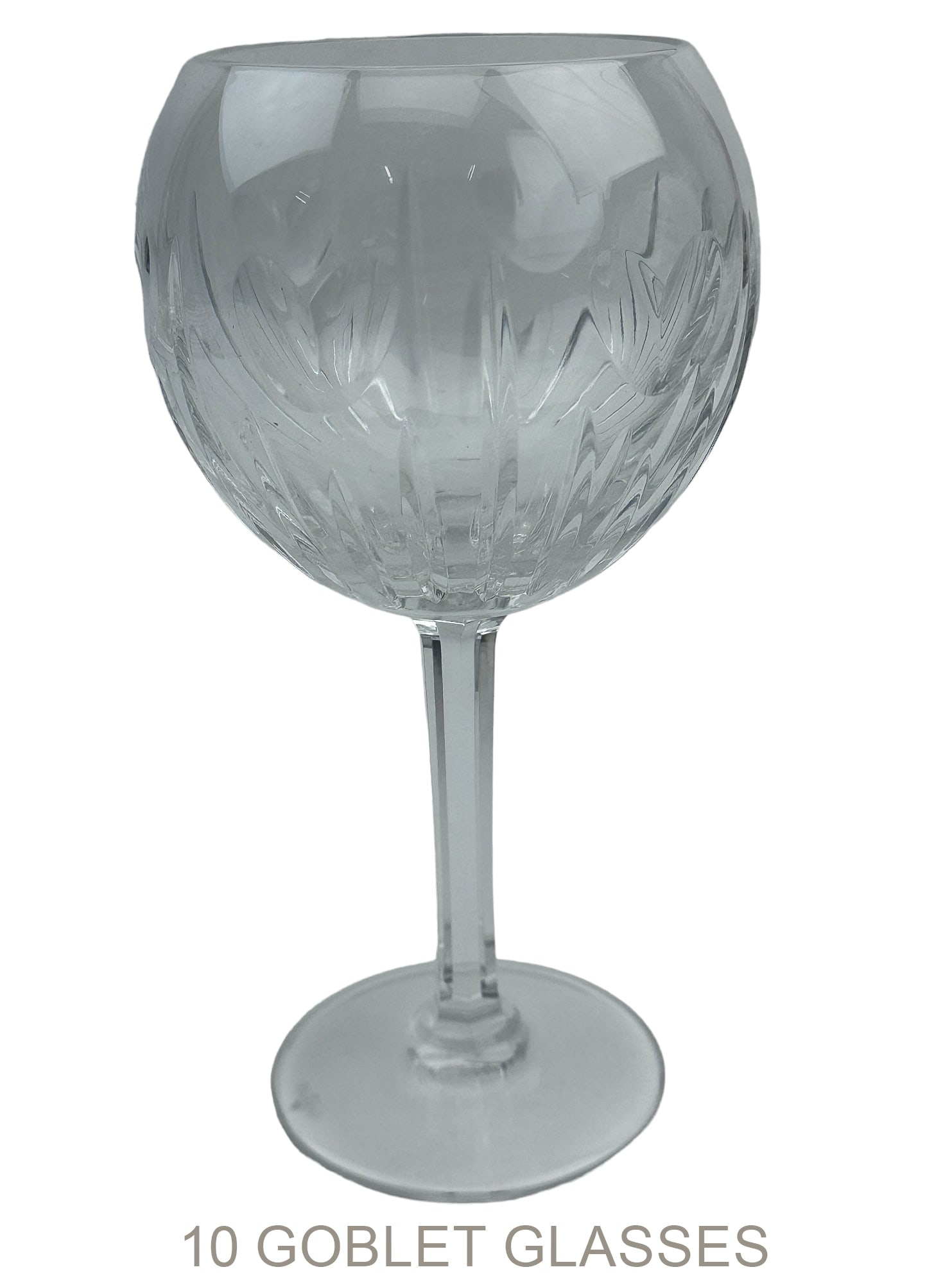 Waterford Millennium Series Water Goblets 10pc Lot Auction