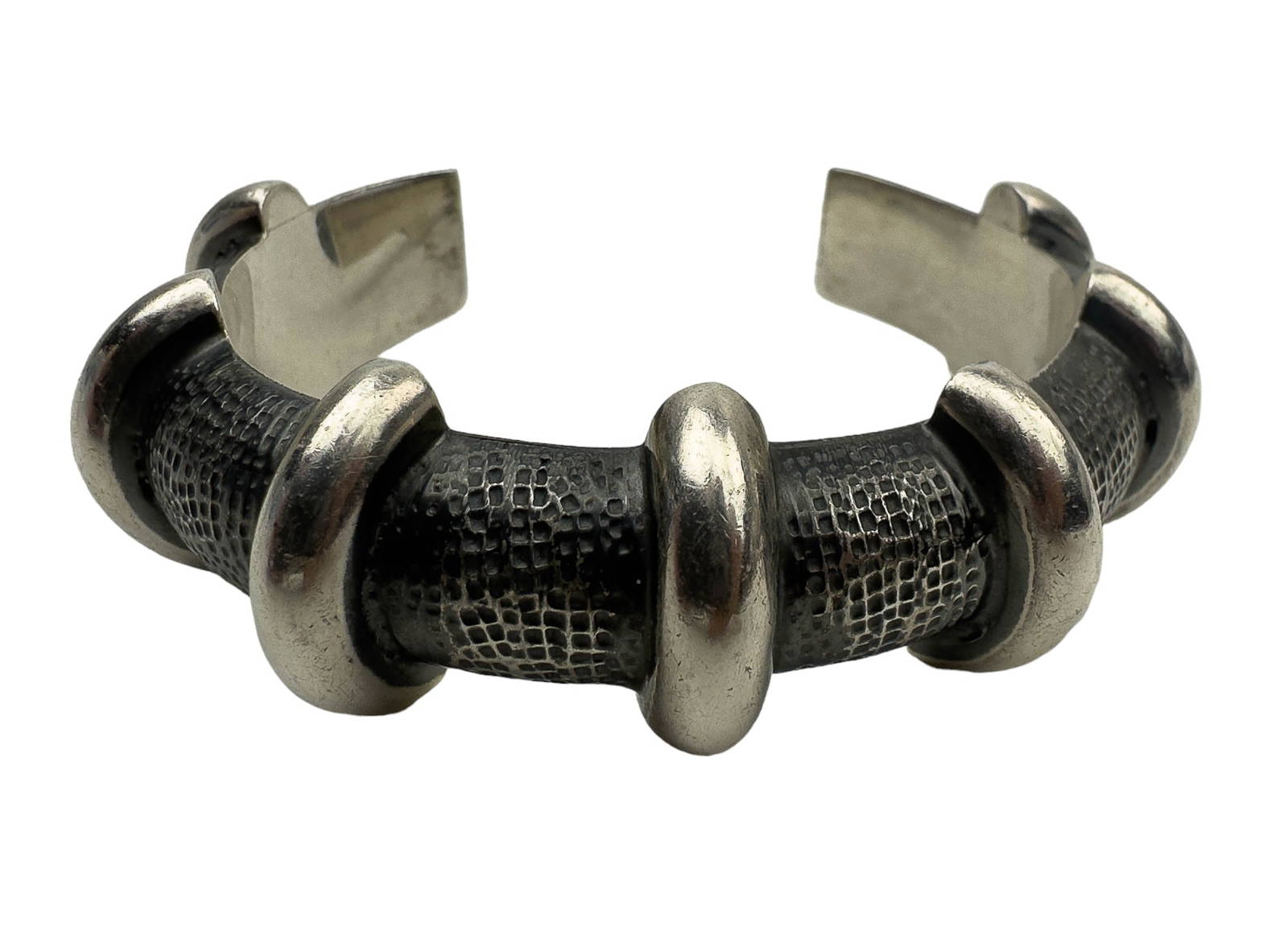 Brenda Schoenfeld Mexican Sterling Modern Cuff 70g Auction