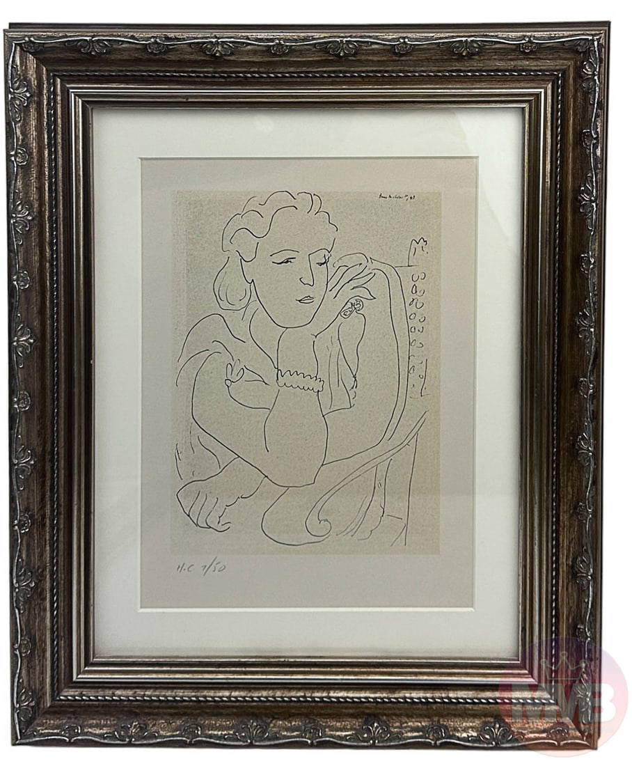 Henri Matisse 1869-1954 Limited Edition Lithograph Auction