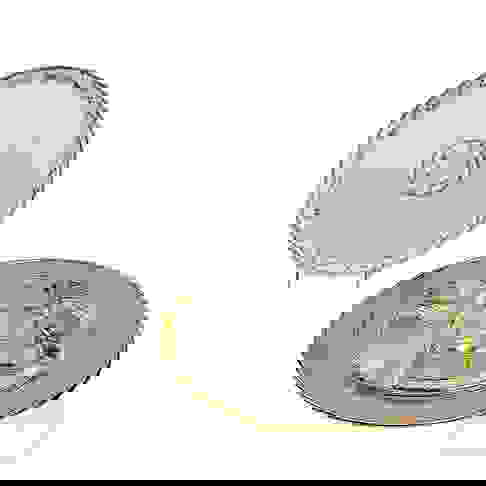 Gottinghen Stainless & Limoges Porcelain Tray Lot Auction