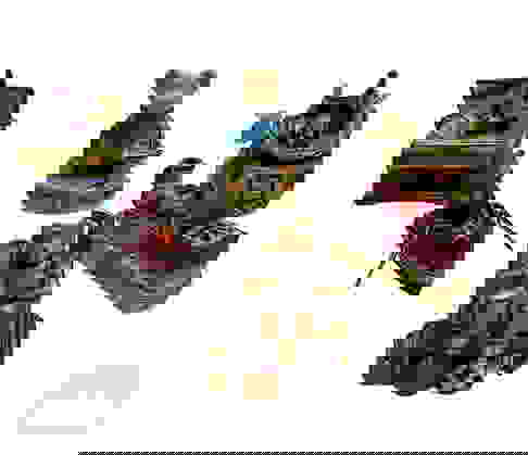 Limoges Porcelain Train Toy Chest Trinket Box 6pc Auction