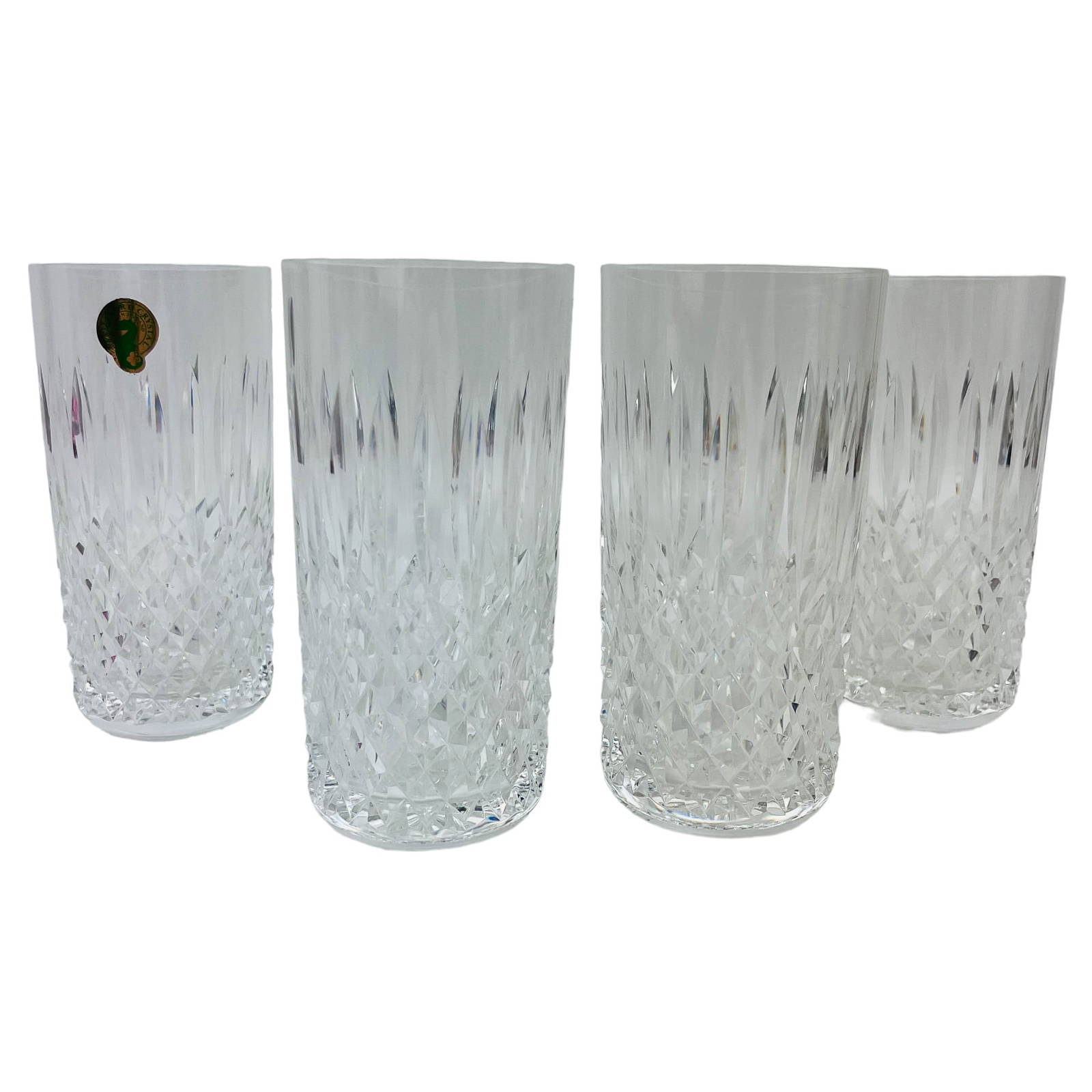 Waterford Irish Crystal Lismore Highball Glass 4pc Auction