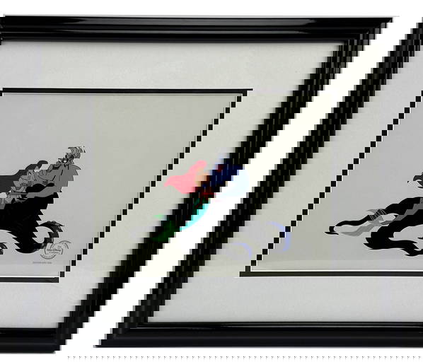 Disney Little Mermaid & Ursula Color Serigraph Cel