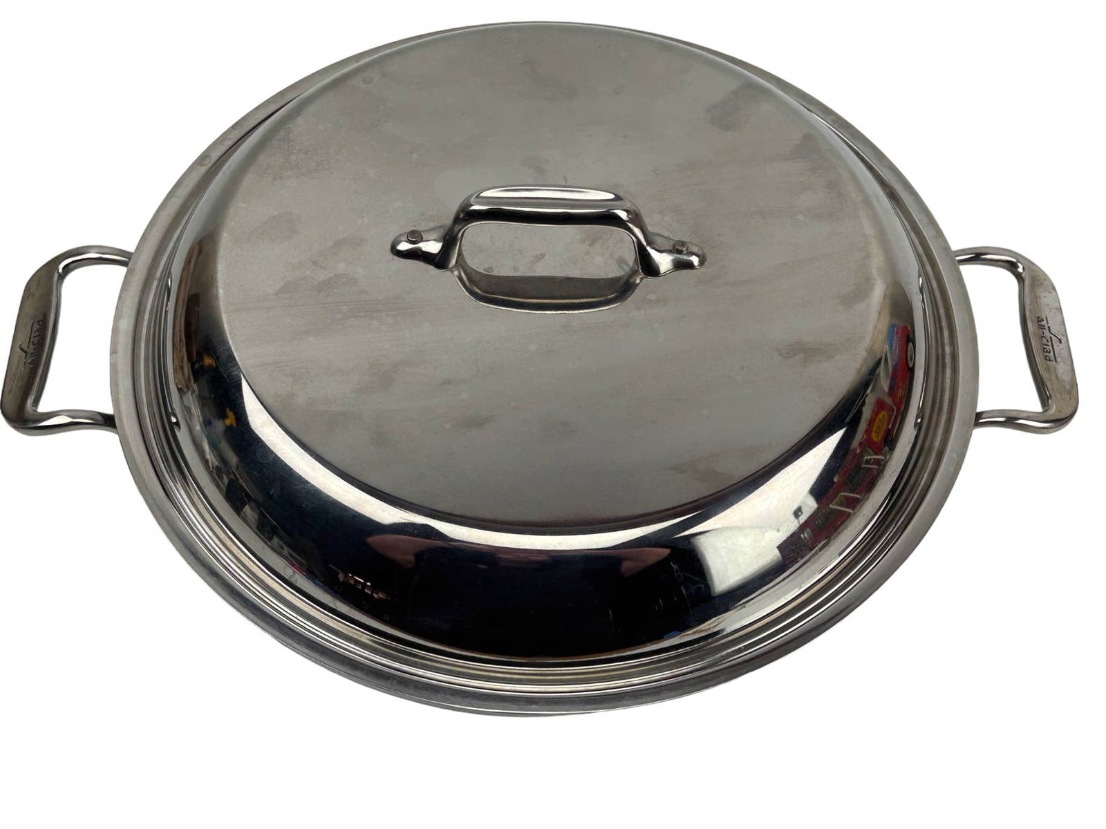 All Clad Metalcrafters 13" Braiser Pan W Domed Lid Auction