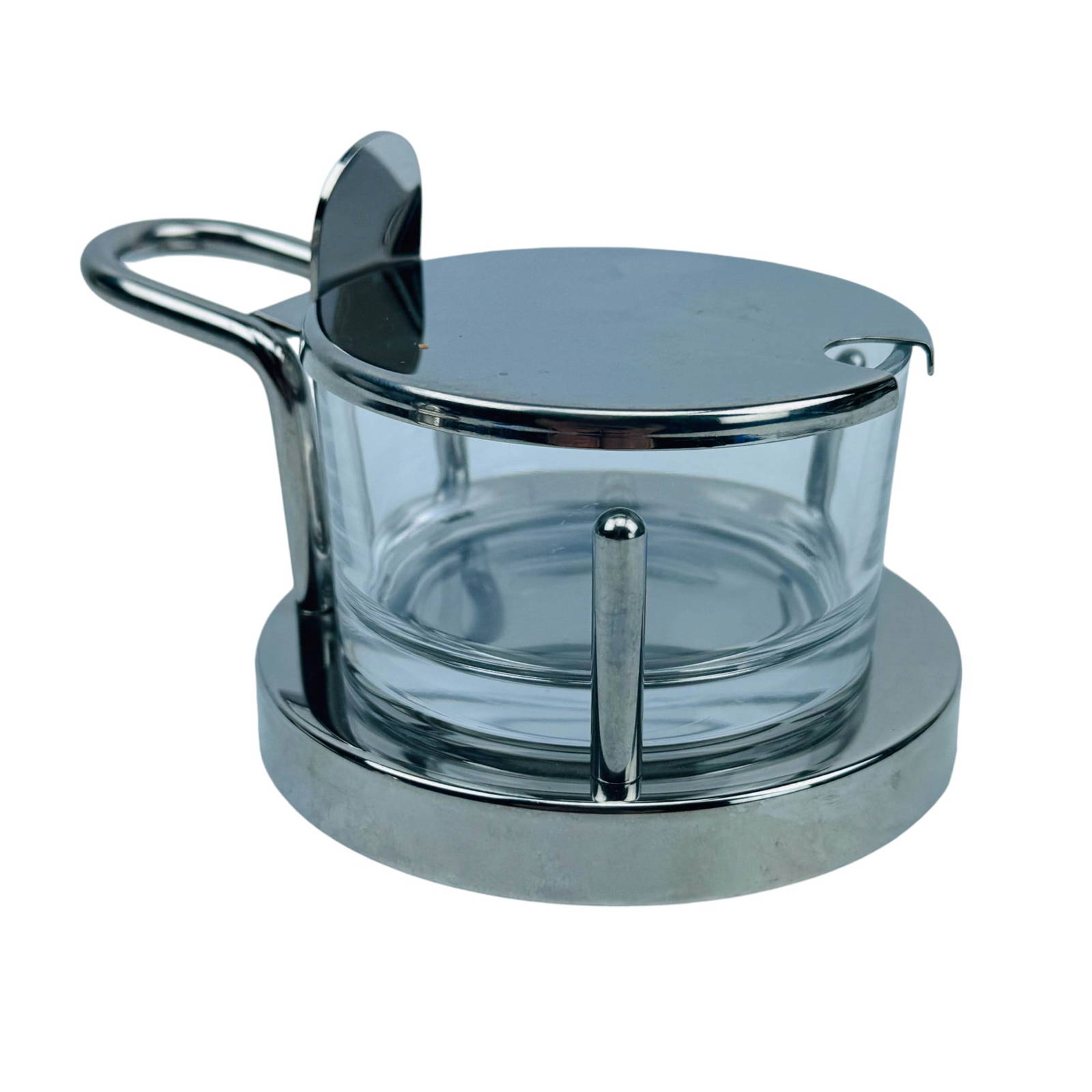 Alessi Stainless Steel & Glass Condiment Server Auction