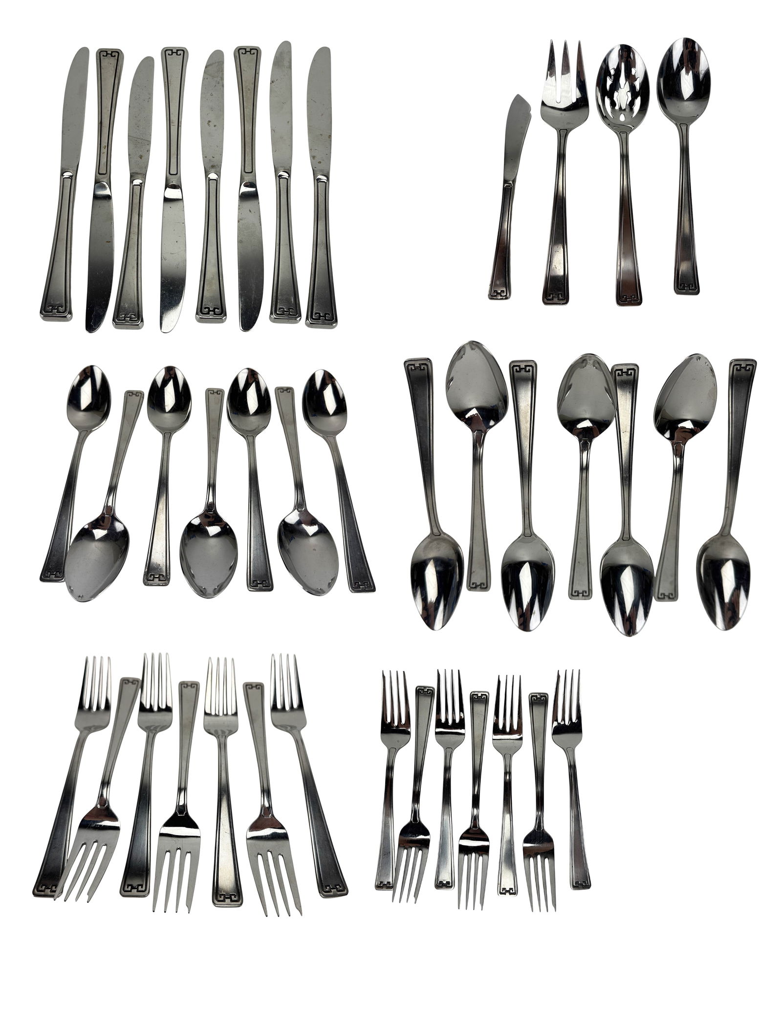 Gorham Stainless Classic Key Spoon Fork Knife 40pc - Jul 09, 2025 ...