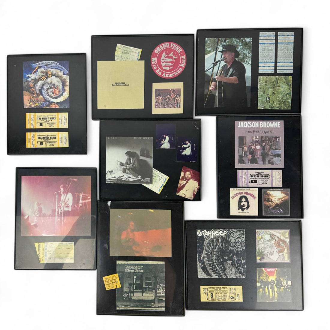 Billy Joel Elton John Rock Music Ticket Stubs 8pc Auction