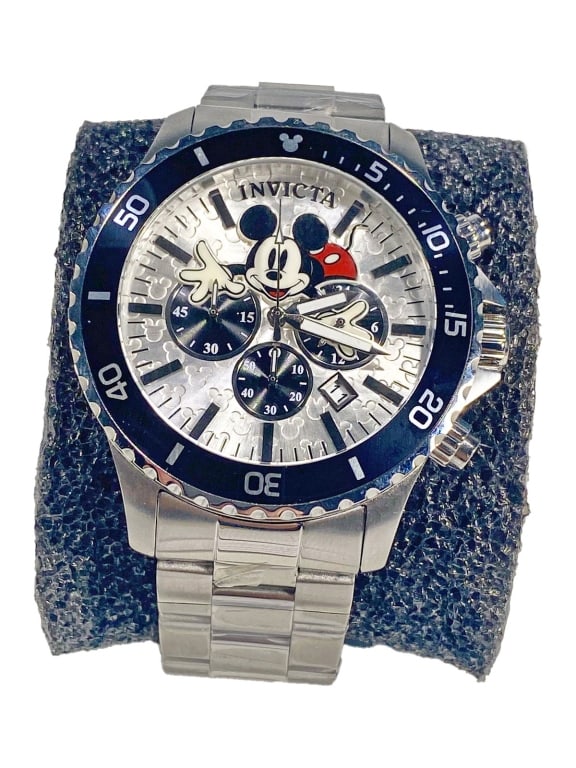 Invicta Mickey Mouse Ltd Edition Chronograph Watch Auction