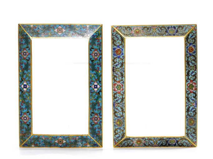 Pair Of Chinese Cloisonne Frames