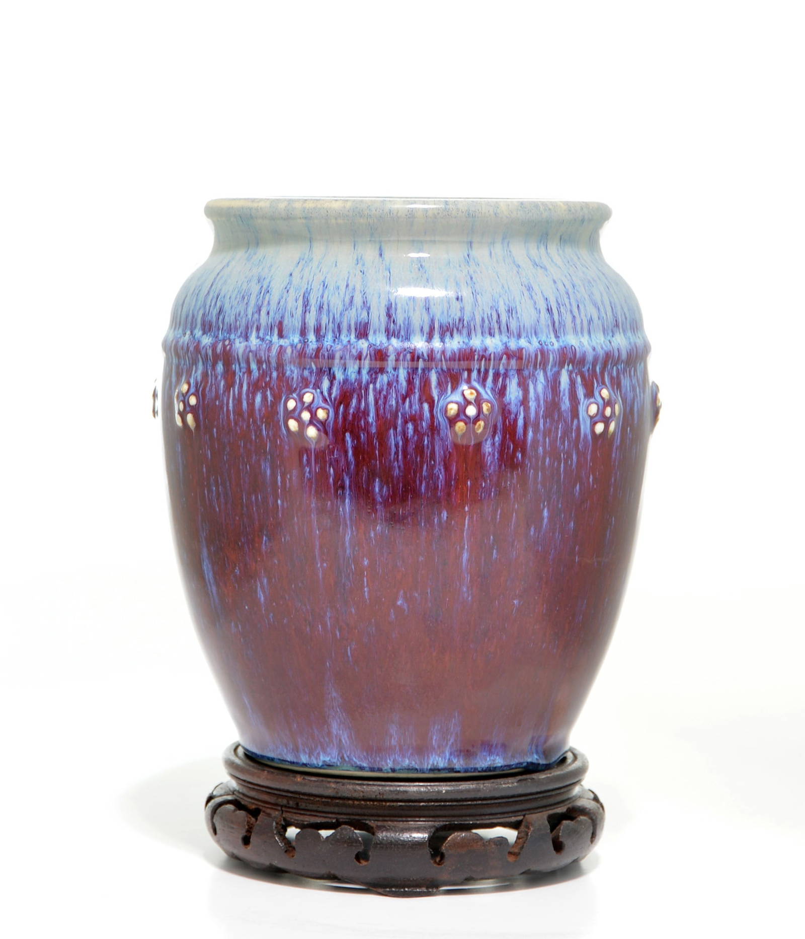 Chinese Flambe-glaze Porcelain Jar Auction