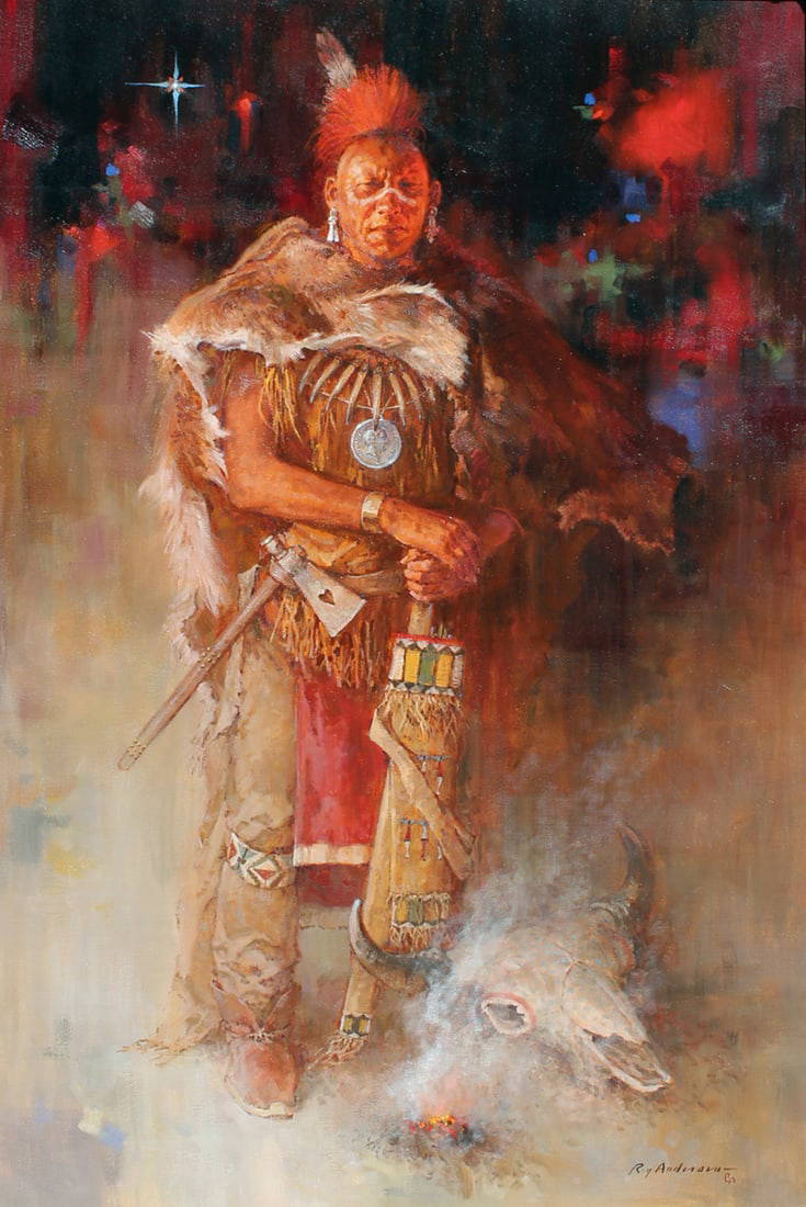 Roy Andersen, "white Wolf Pawnee" Auction