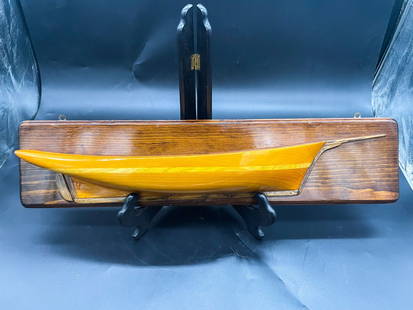 A Ship's Half Hull Model,