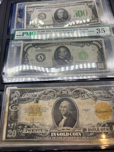 Incredible Lot of Both Graded And Ungraded Antique US Currency Notes ...