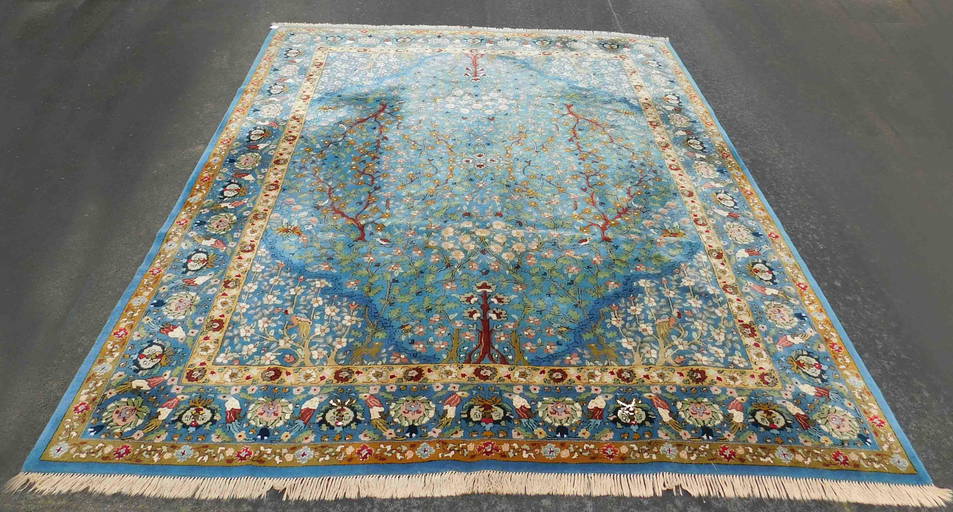 Tetex / Teffzet Art Nouveau Rug. Germany. Old, Around