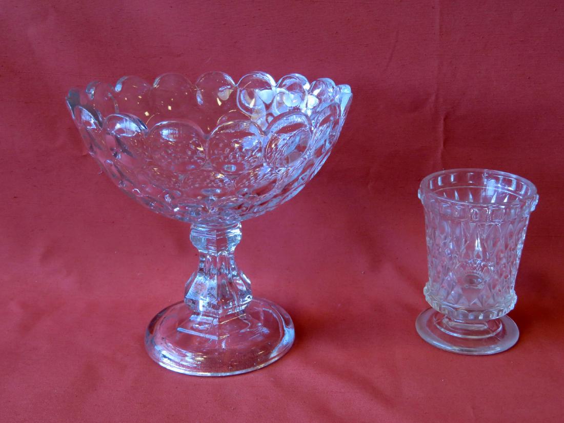 Two Pieces Of Early Glass Including A Flint Glass