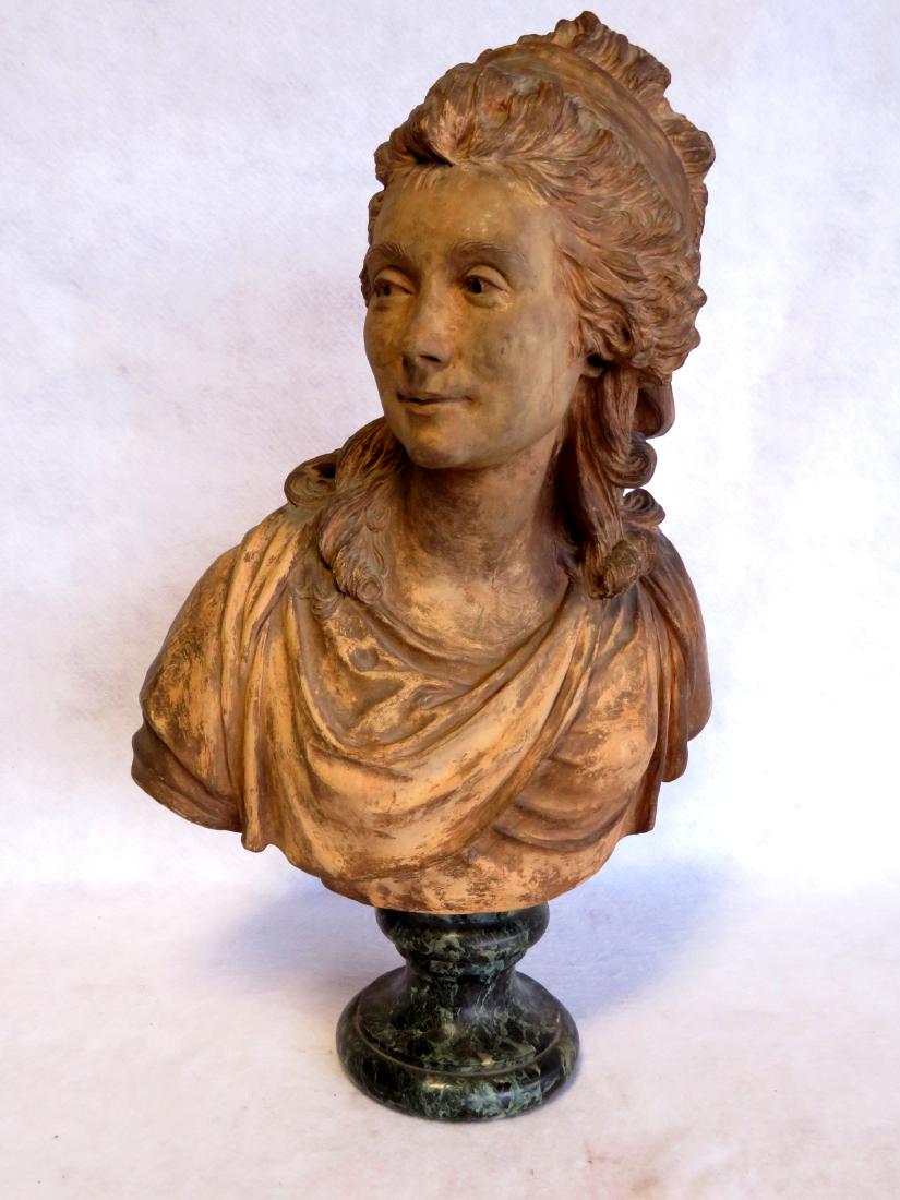 Bust of Comtesse de Sabran - probably by Houdon.