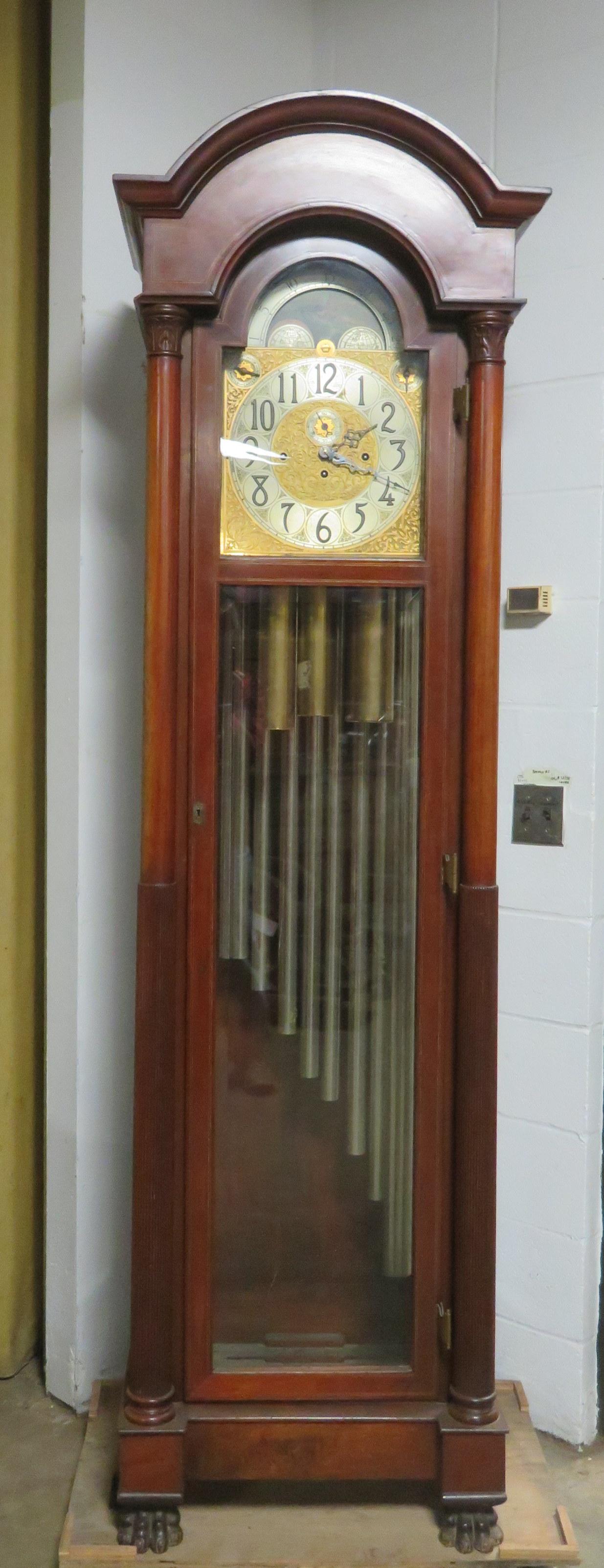 Herschede mahogany tall case clock, crescent moon face, - Jul 12, 2020 ...