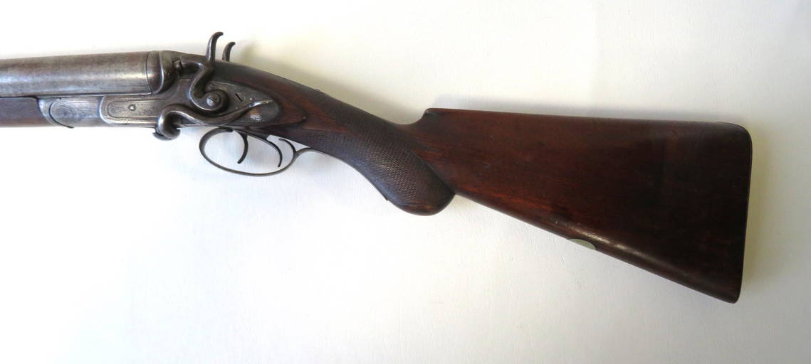 William Moore Double Barrel Shotgun With Hammers