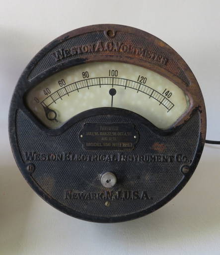 A Weston A.c. Voltmeter, Model 158, Patent 1913 By