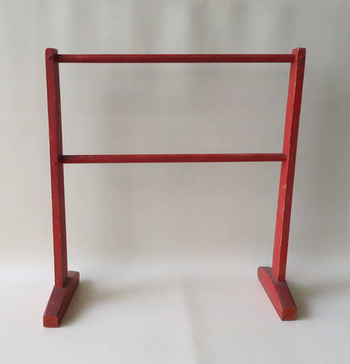 Small Floor Standing Drying Rack In Original Salmon