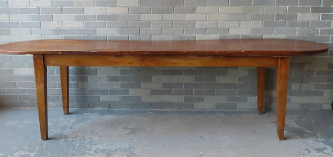 Custom Pine Plank Country Hepplewhite Table