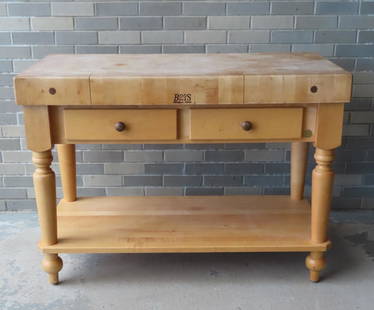 Kitchen Butcher Block Table