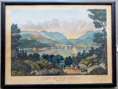 Hand Colored Lithograph Titled "maud S & Aldine"