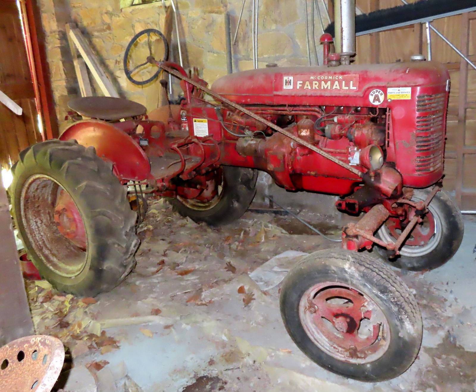 A Mccormick Farmall Super A Tractor In Original Paint - Appears In Good ...