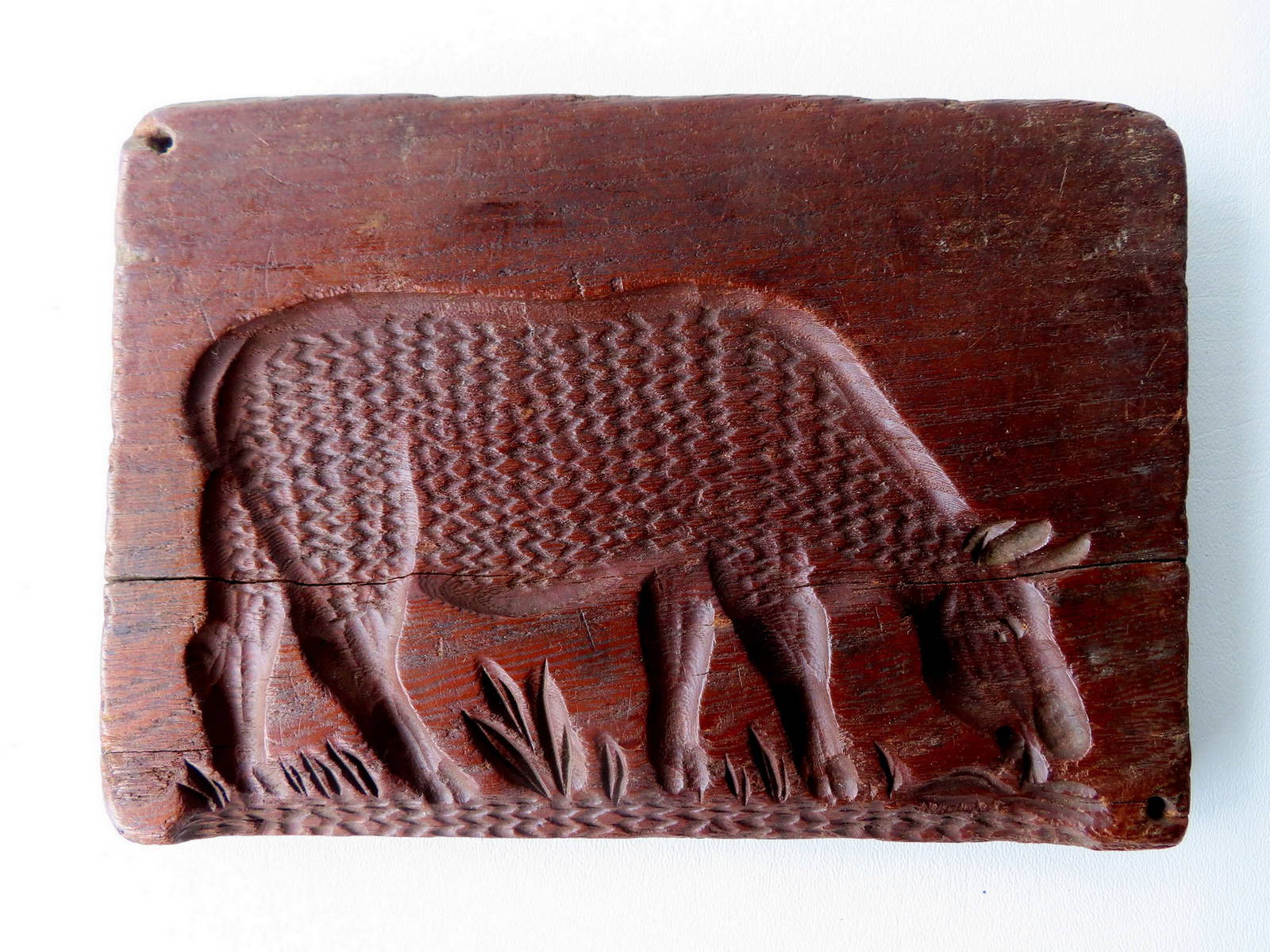 A Cookie Board Depicting A Grazing Cow, Early To Mid 19th Century ...