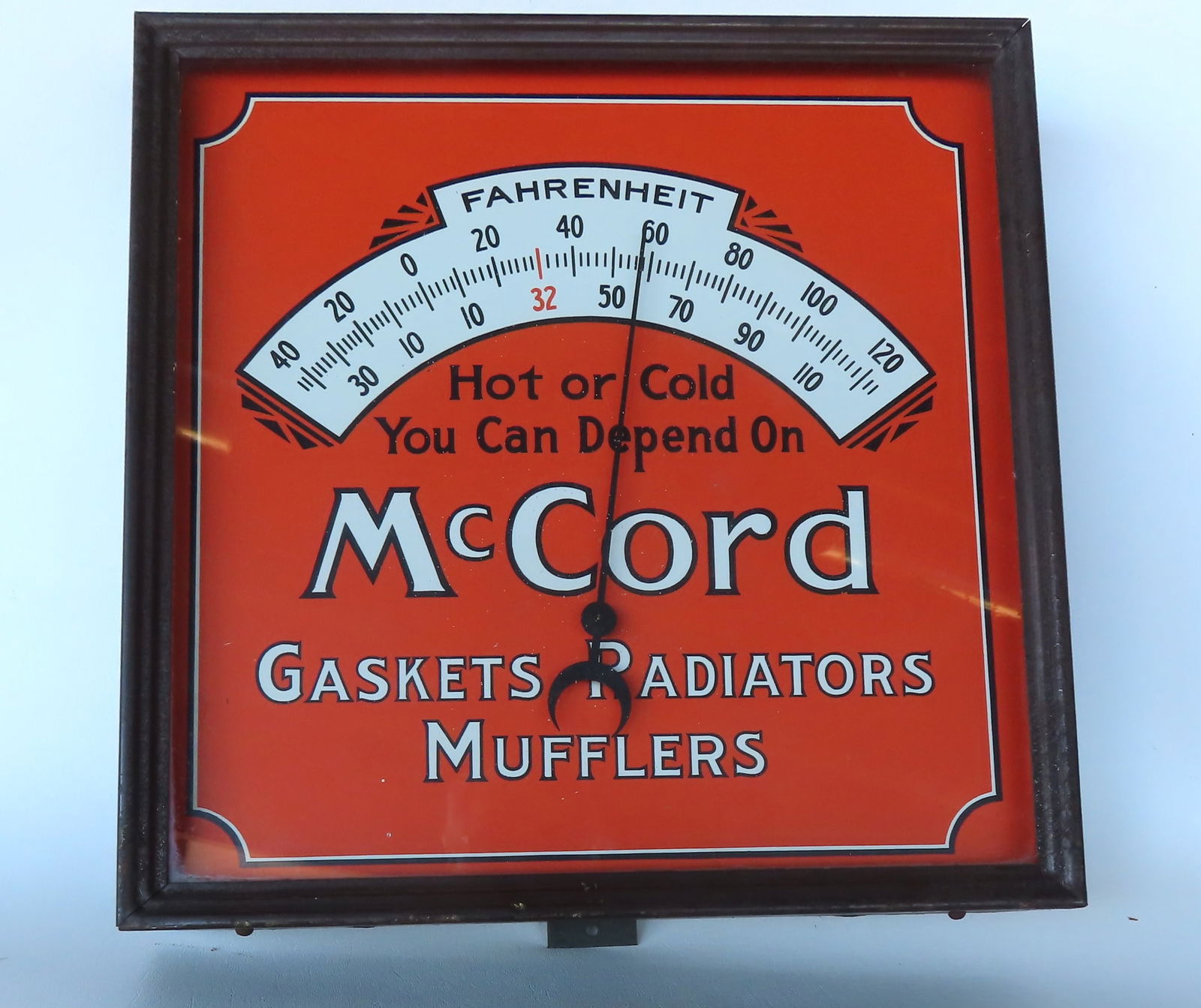Advertising Wall Thermometer "mccord Gaskets Radiators Mufflers ...