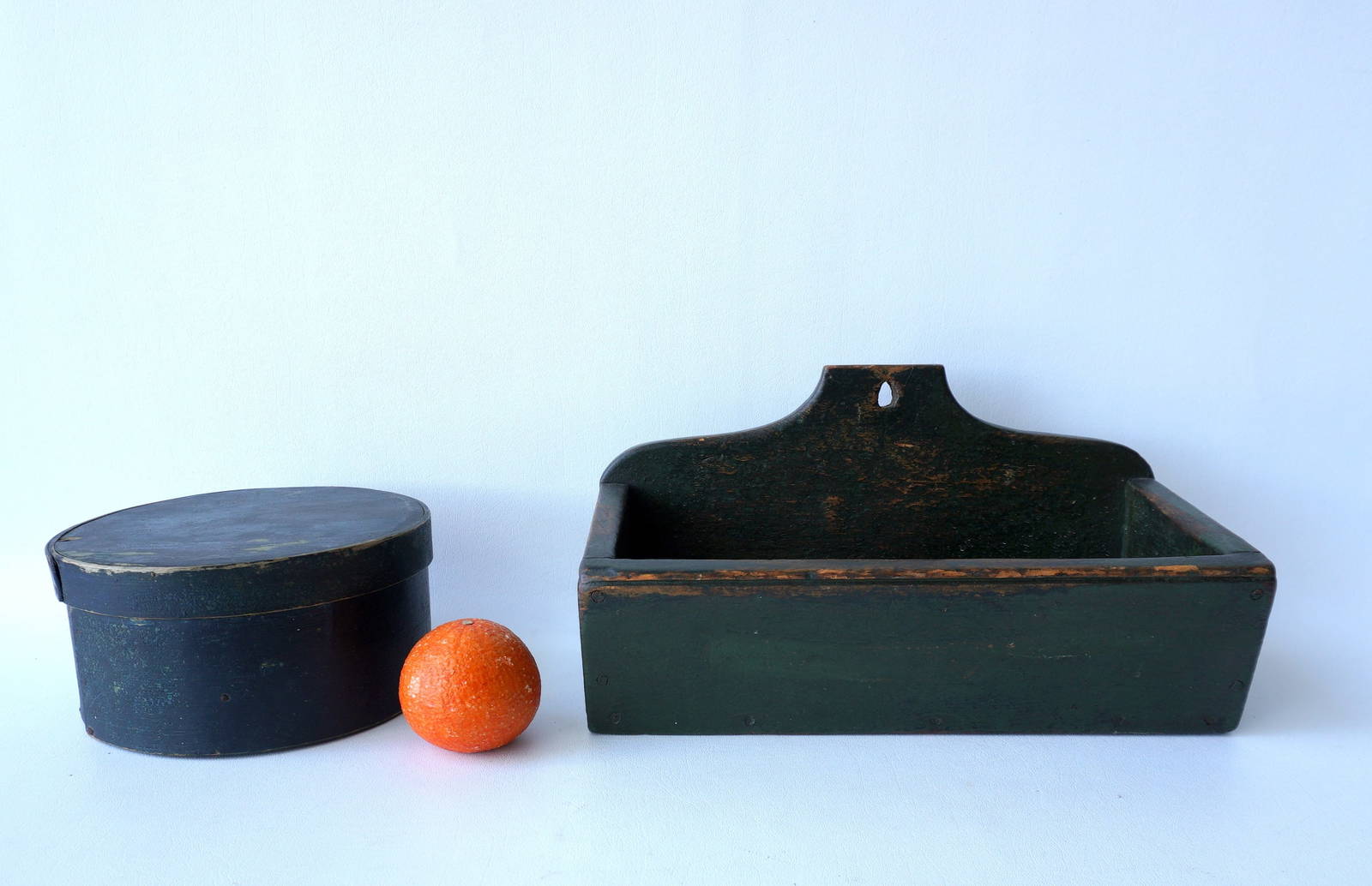 Two Primitive 19th Century Kitchen Treenware Collectibles In Original ...