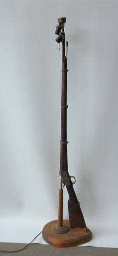 Early Rolling Back Rifle Converted To Floor Lamp, Circa 1870 80 No ...