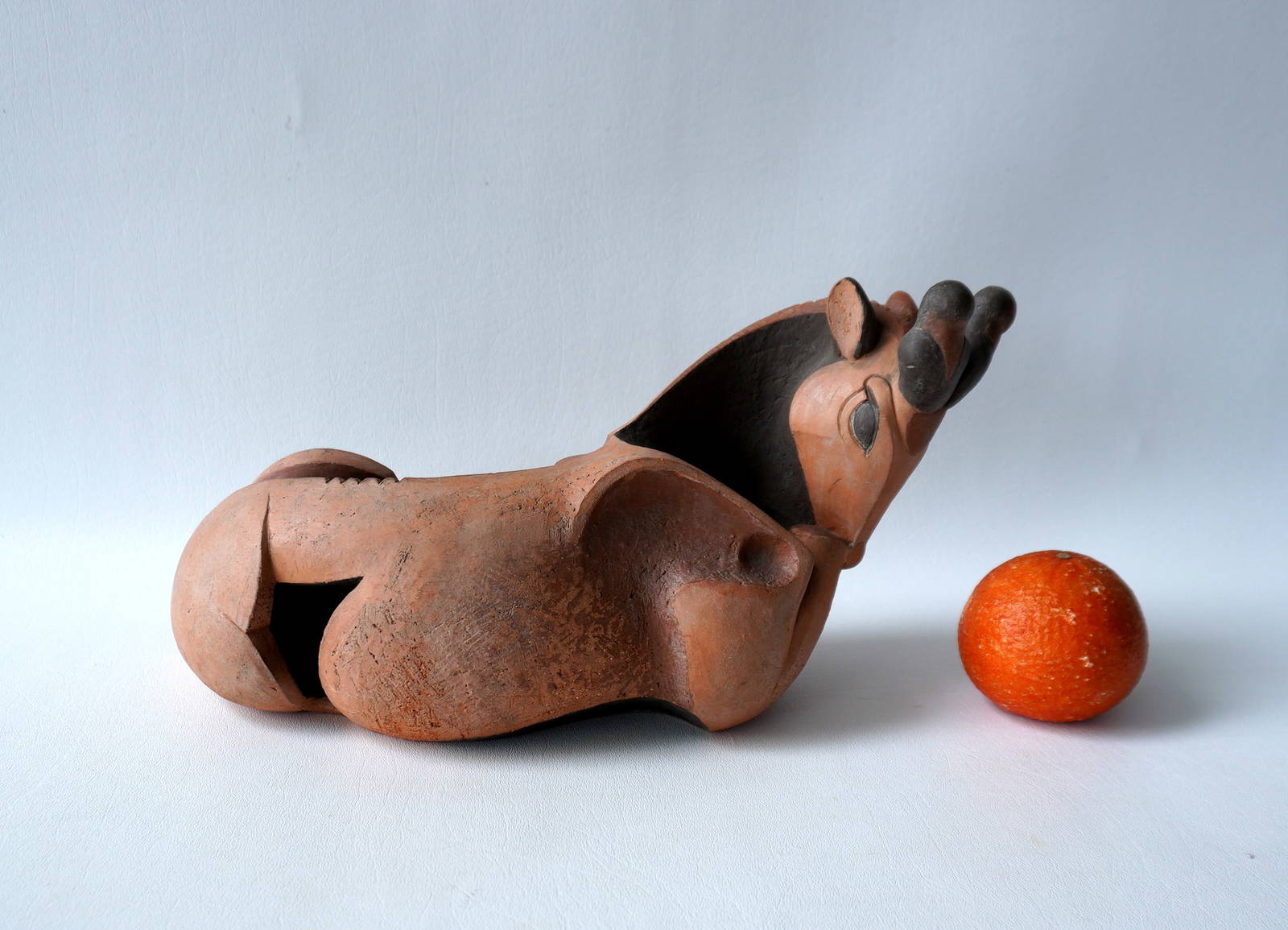 Walter Addison, New York, 1914-1982. A Hand Painted Terra Cotta ...