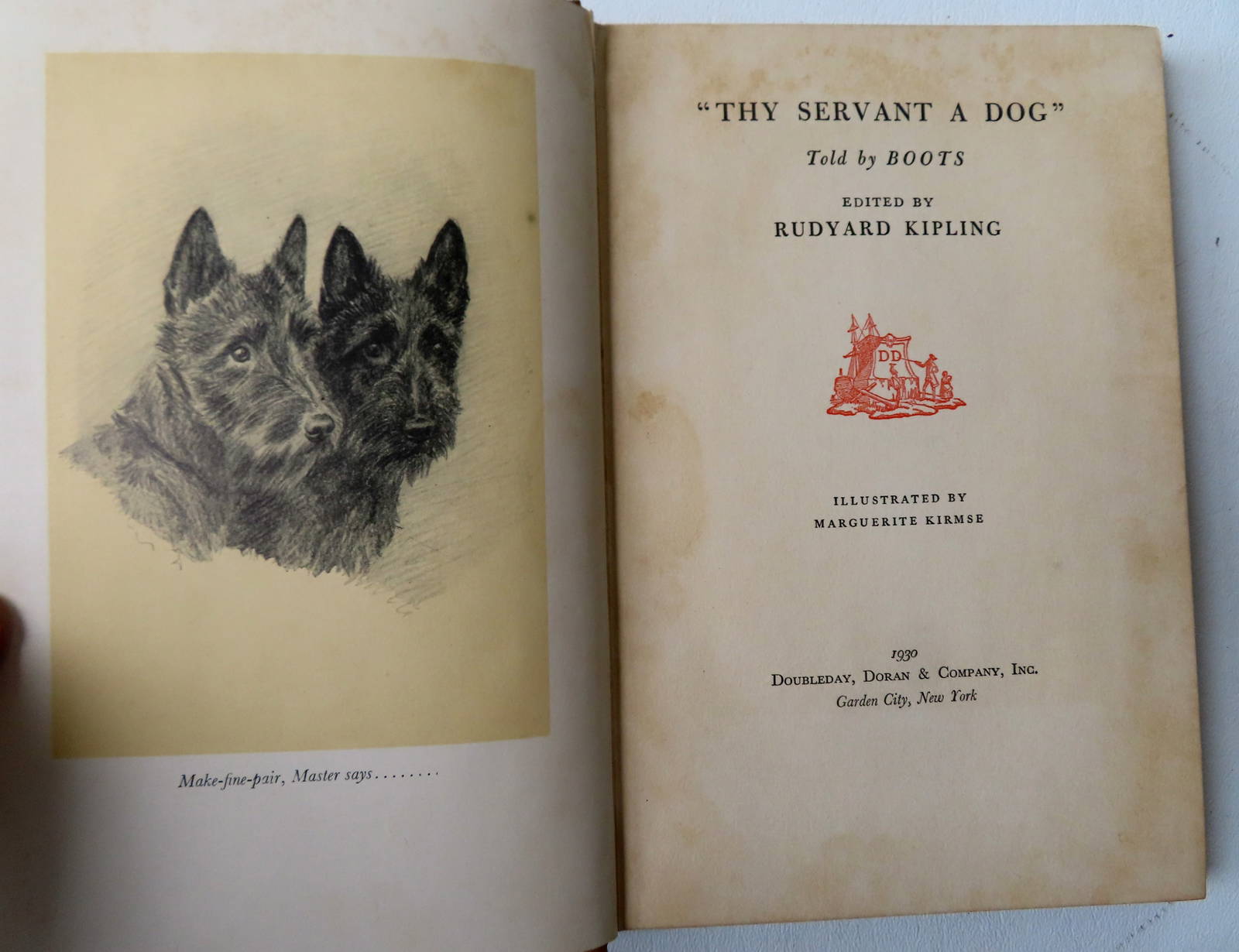 "thy Servant A Dog Told By Boots" Edited By Rudyard Kipling And ...