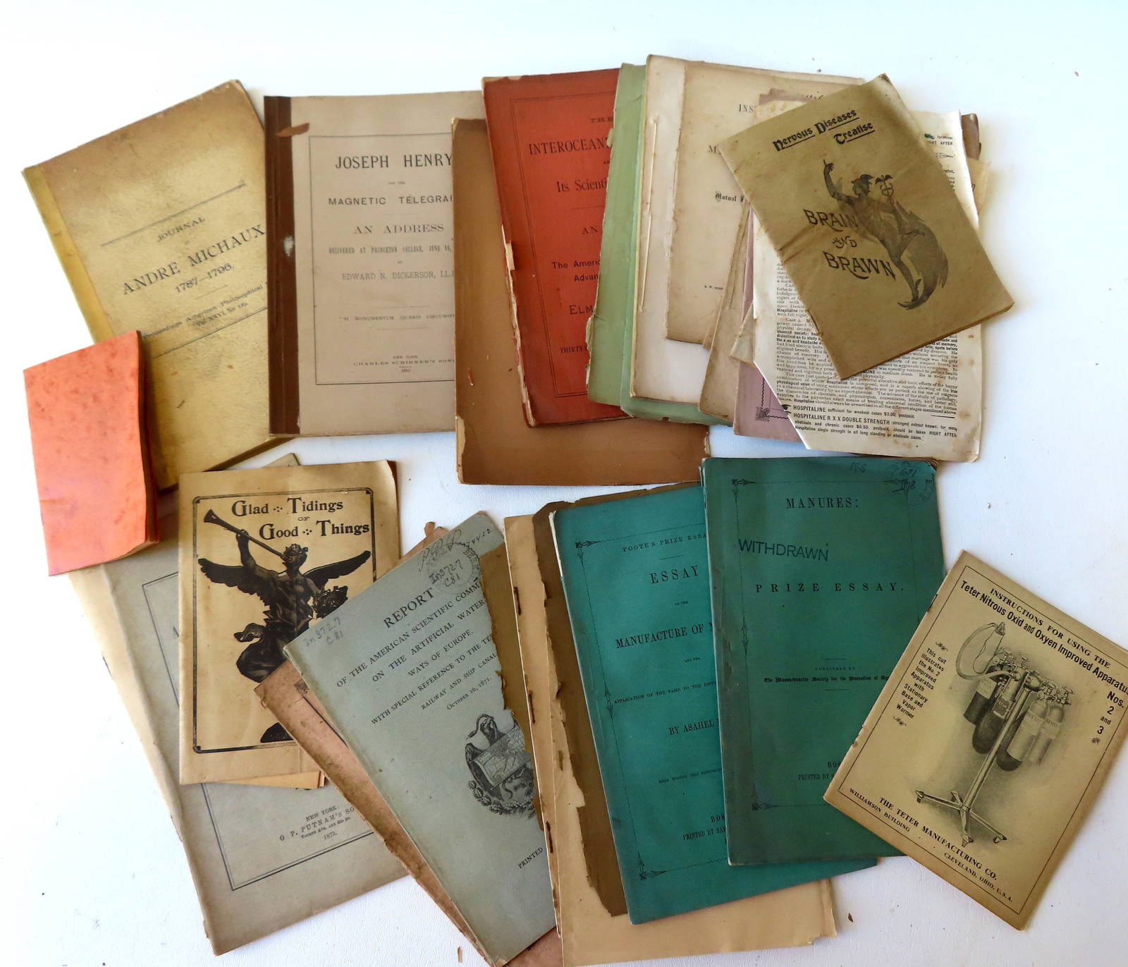 Grouping Of Early Booklets Related To Science And Medicine - Most 19th ...