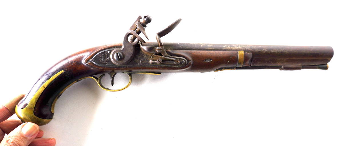 U.s. Model 1805 Harper's Ferry Flintlock Pistol With Walnut Stock. The ...
