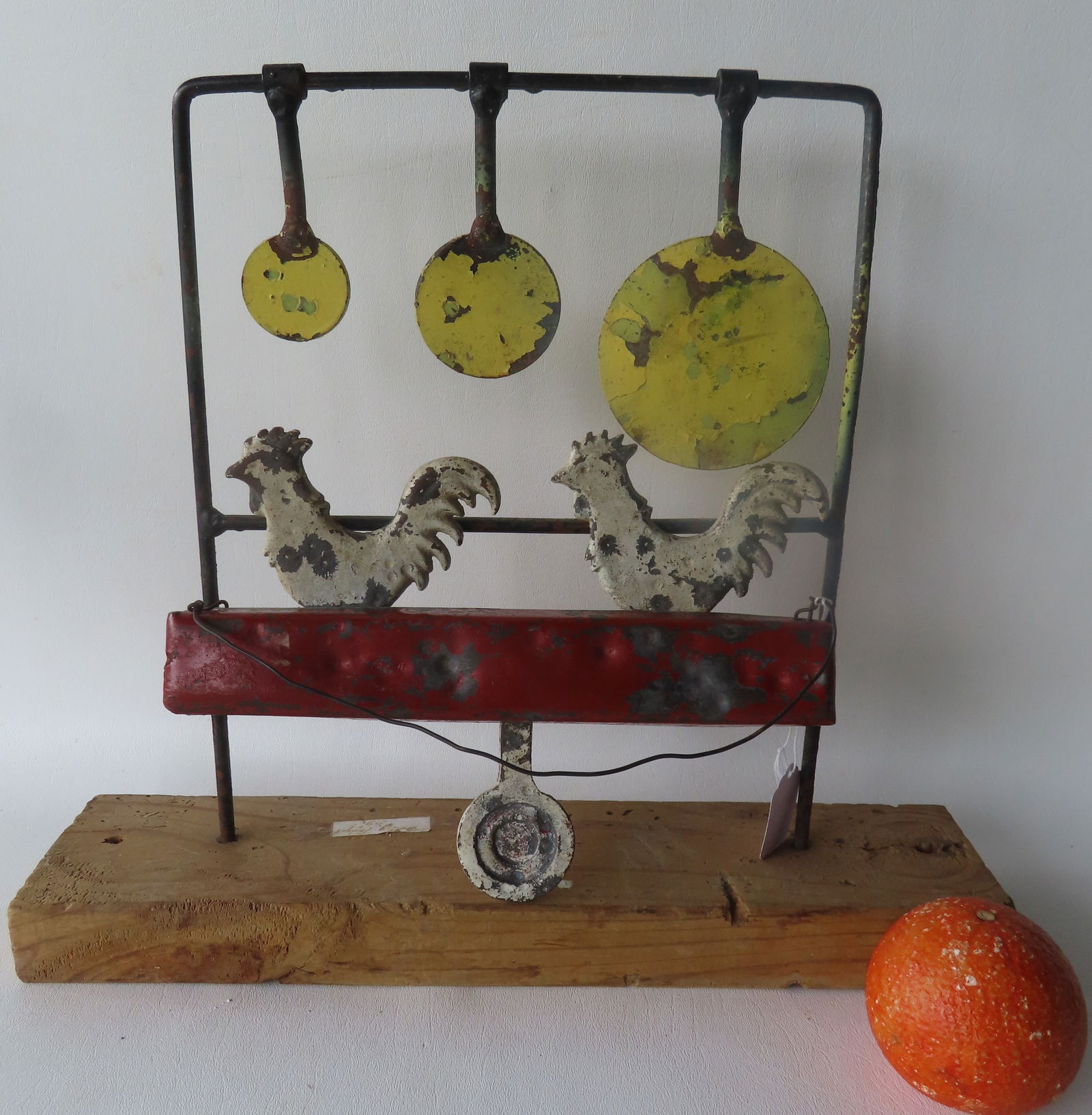 Two Vintage Cast Iron Mechanical Carnival Shooting Targets. The First ...