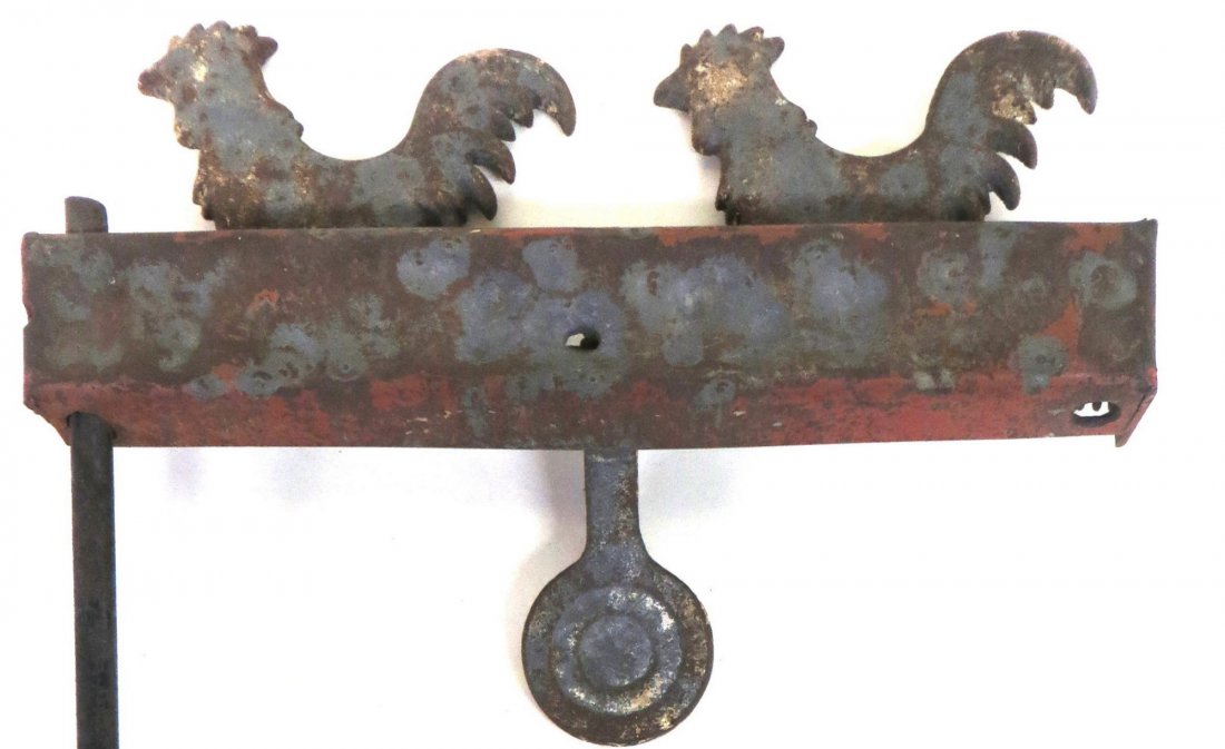 Double chicken mechanical cast iron shooting target in