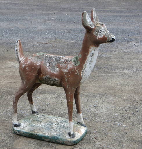 Concrete Deer Lawn Statue 39"h