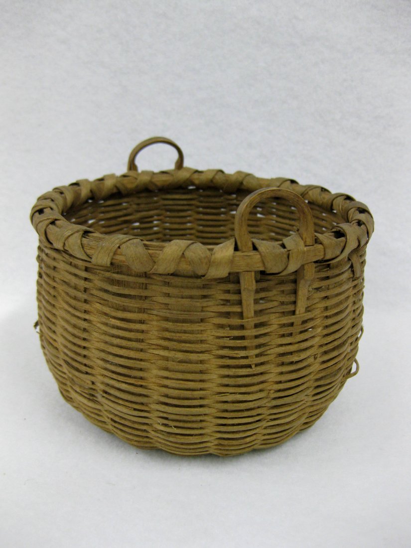 Early miniature Taghkanic basket with double handles - Mar 07, 2015 ...