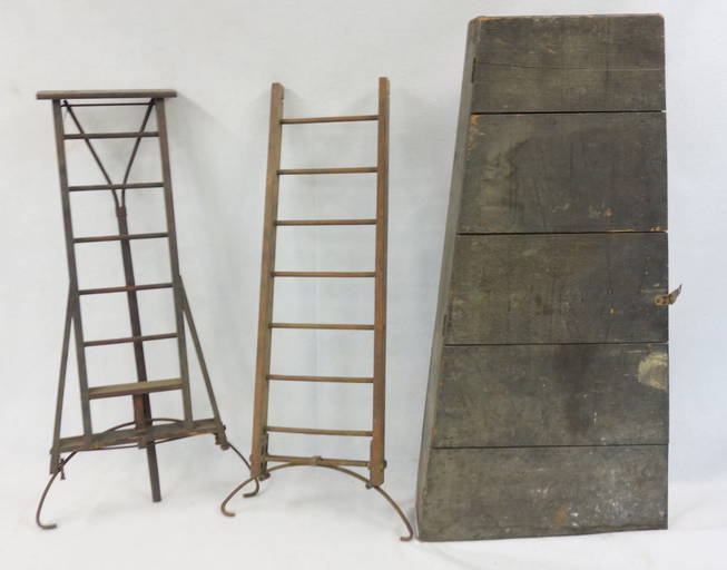 Two Rare Salesman Sample Ladders With Patented