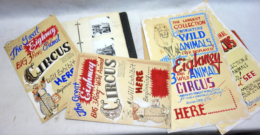 Grouping of circus related items including album of - Feb 20, 2016 ...