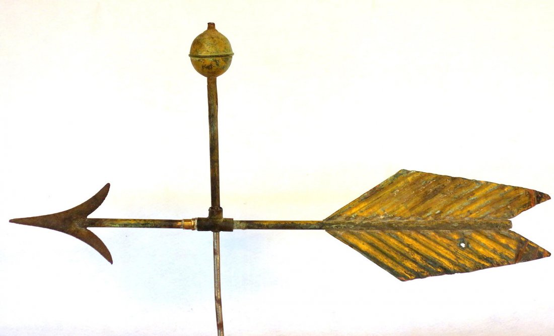 Copper arrow weathervane with zinc point - 19th century - May 21, 2016 ...