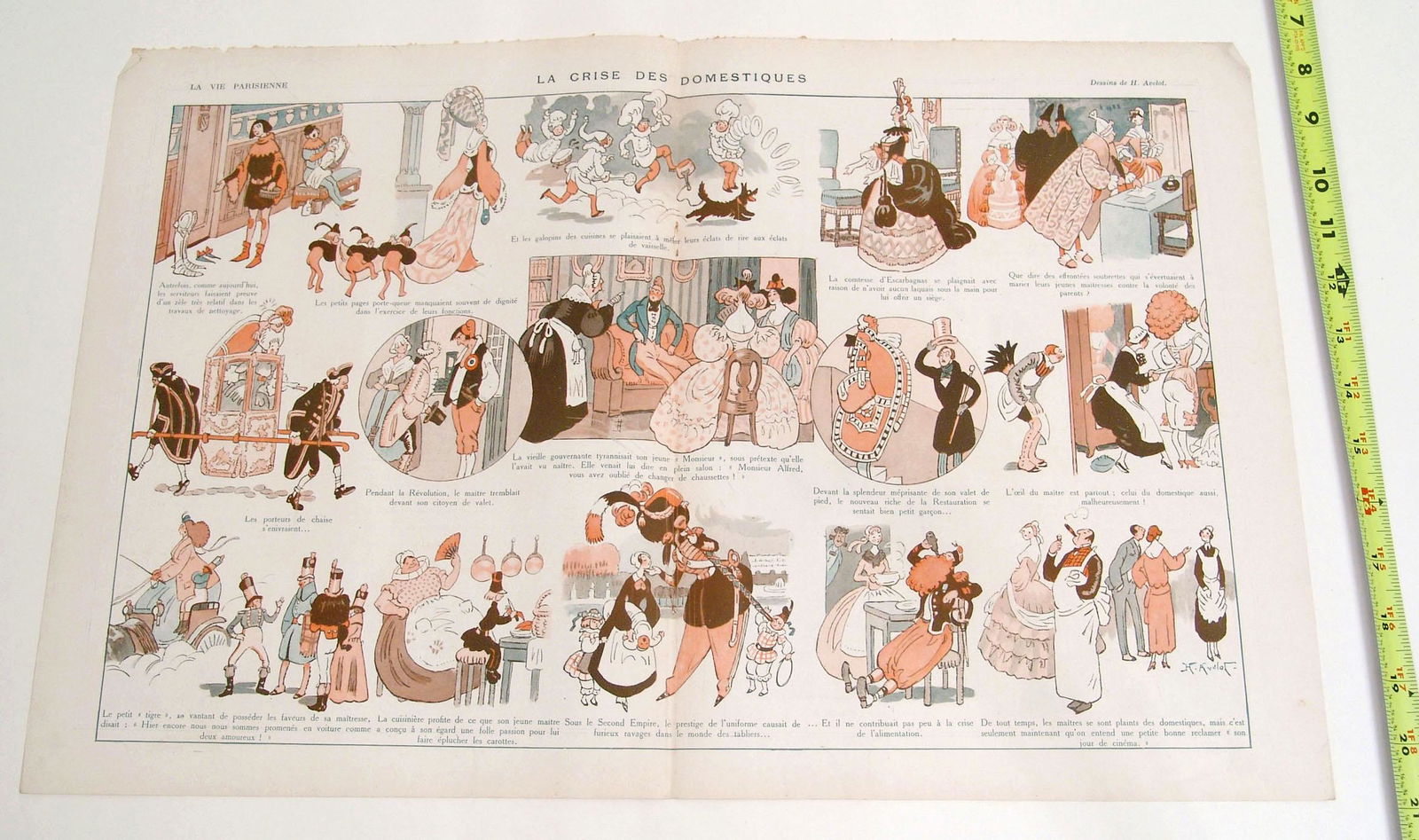 For Auction: Antique Deco La Vie Parisienne Risque Print (#0017M) on ...