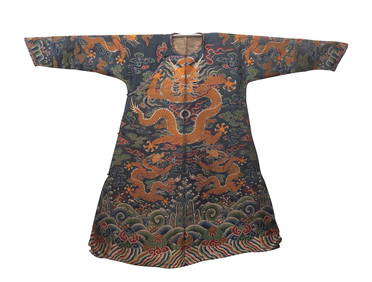 Fine Chinese Embroidered Satin Antique Emperor Robe - Mar 15, 2015 ...