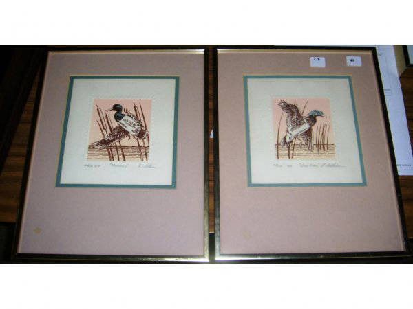 R. Adkins Lithographs (2)