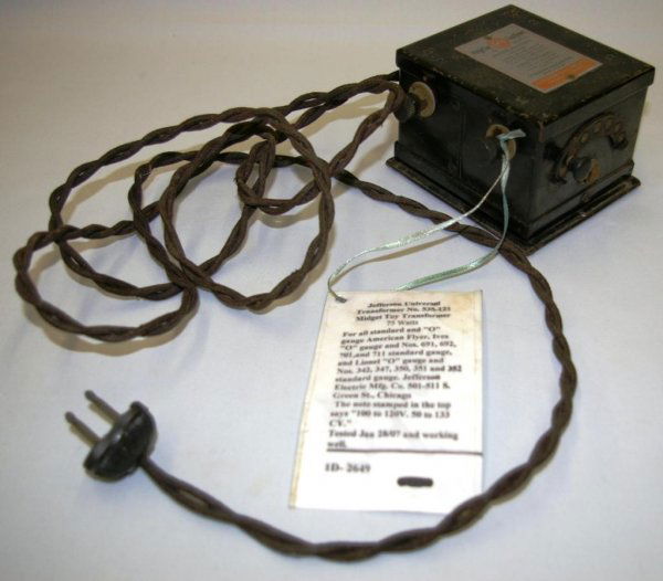 1139: Jefferson Universal Transformer - Dec 04, 2008 | Gordon's Estate ...
