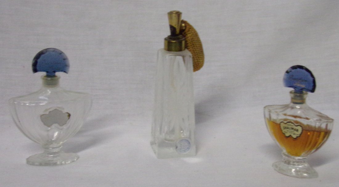 SHELL PERFUME BOTTLE WITH OLD SILVER DECORATION