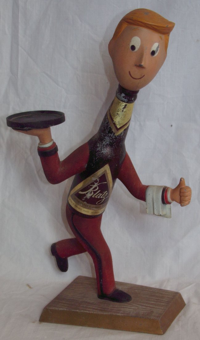 Blatz Beer Back Bar Statue